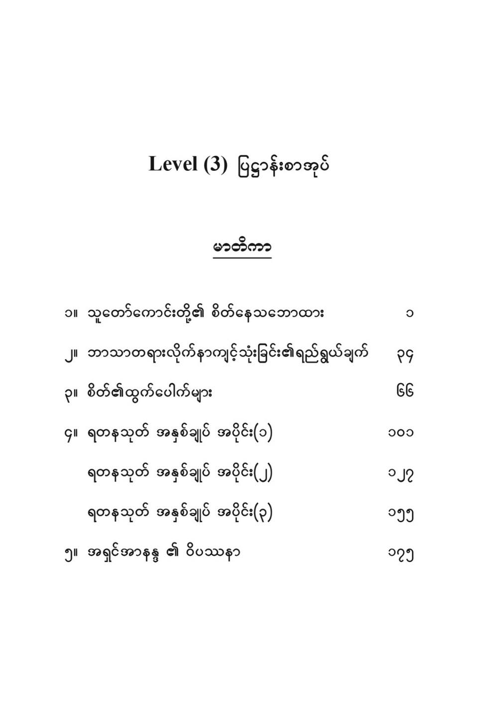 University Of Wisdom Land ပညာဘူမိတက္ကသိုလ် သုတဓမ္မဒီပလိုမာ Level 3 ပ